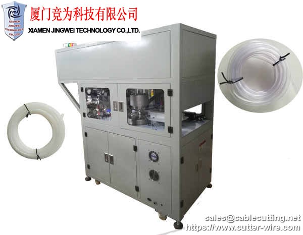PE/PVC flexible tube cutting winding tying machine WPM-02SL